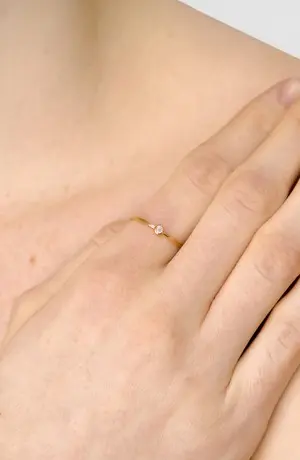 Anzie Cleo Diamond Round Stacking Ring
