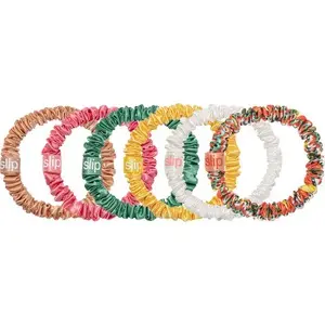 Slip Slip Pure Silk 6-pack Skinny Scrunchies La Dolce Vita