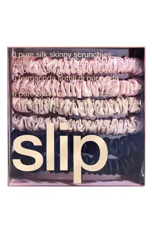 Slip Pure Silk 6-pack Skinny Scrunchies - Multi