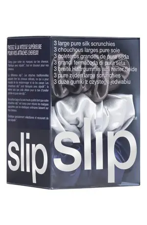 Slip 3-pack Large Silk Scrunchie Set - Midnight