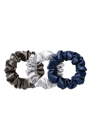 Slip Slip 3-Pack Large Silk Scrunchie Set Midnight