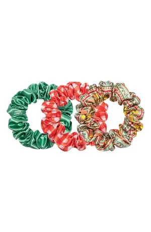 Slip Slip 3-Pack Large Silk Scrunchie Set Positano