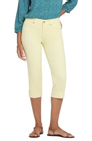 NYDJ Marilyn Straight Leg Capri Jeans - Chardonnay