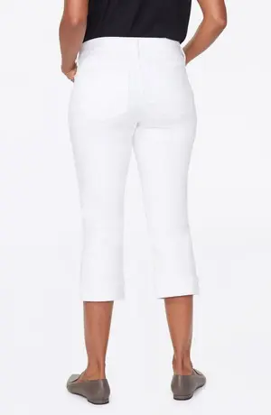 NYDJ Marilyn Straight Leg Capri Jeans - Optic White