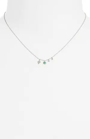 Meira T Emerald And Diamond 14k Gold Necklace