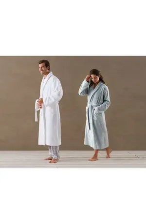COYUCHI Gender Inclusive Cloud Loom™ Organic Cotton Robe - Alpine White