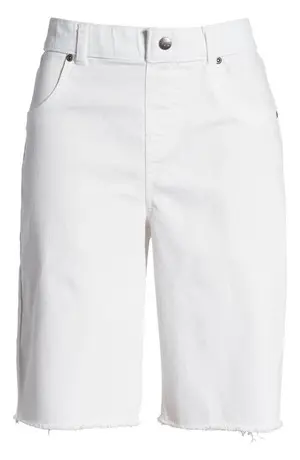 Hue High Waist Bermuda Denim Shorts