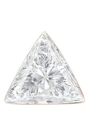 MARIA TASH MARIA TASH Diamond Triangle Single Stud Earring Rose Gold