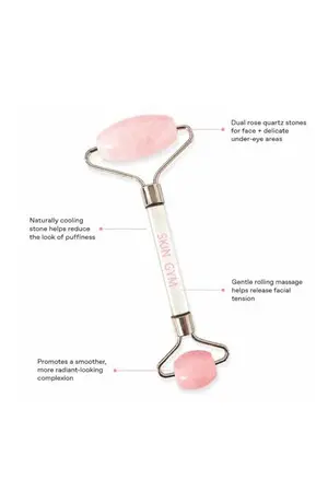 SKIN GYM Crystal Facial Roller - Rose Quartz