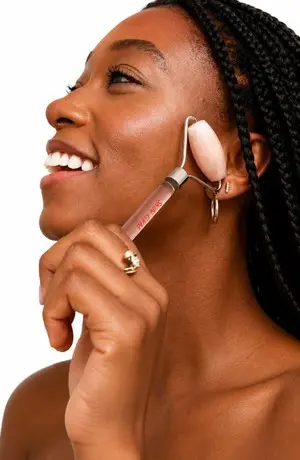 SKIN GYM Crystal Facial Roller - Rose Quartz
