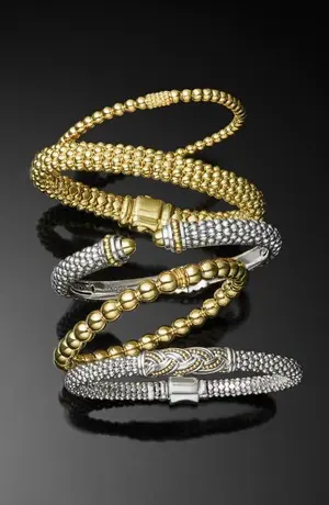 Lagos 18k Caviar Ball Stretch Bracelet