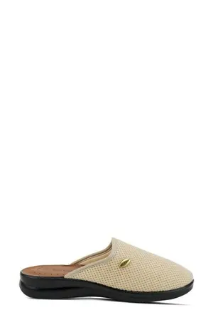 SPRING STEP SHOES Scuff Slipper - Beige Fabric