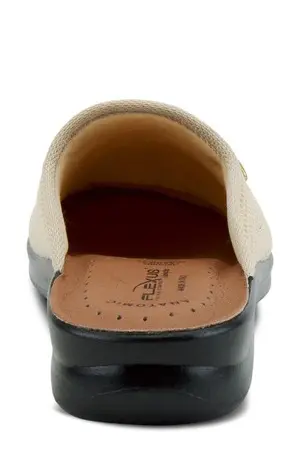 SPRING STEP SHOES Scuff Slipper - Beige Fabric