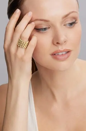 Lagos Caviar Wide Band Ring