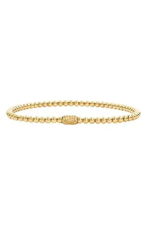Lagos Signature Caviar Beaded Bracelet - Gold