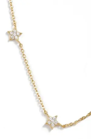 Argento Vivo Pavé Star Choker Necklace