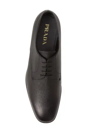 Prada Plain Toe Derby - Nero