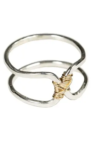 NASHELLE Nashelle Bound Ring Silver