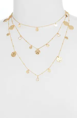 Ettika Set Of 3 Disc Necklaces