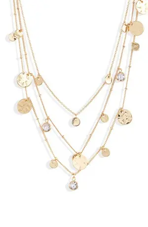 Ettika Set Of 3 Disc Necklaces