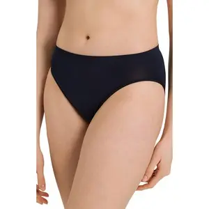 Hanro Touch Feeling High Cut Briefs - Deep Navy