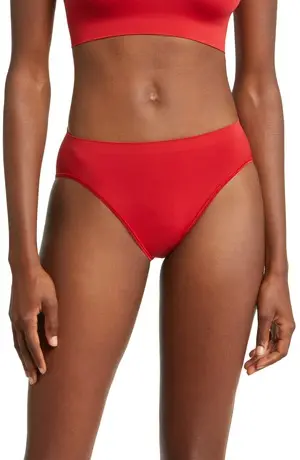 Hanro Touch Feeling High Cut Briefs Garnet Red