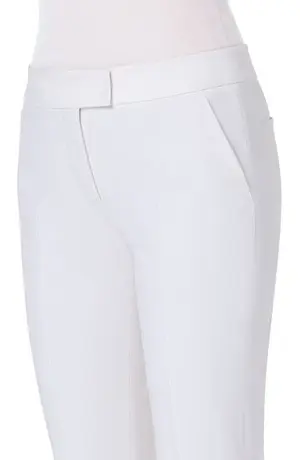 Akris Frankie Stretch Cotton Cropped Pants - Cream