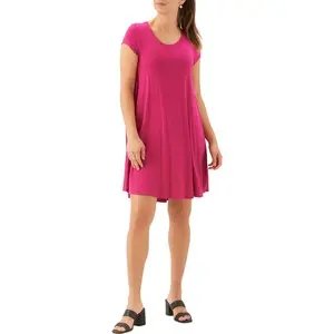 Karen Kane Maggie Cap-sleeve Dress - Cherry Pink