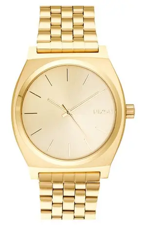 Nixon The Time Teller Bracelet Watch - Gold