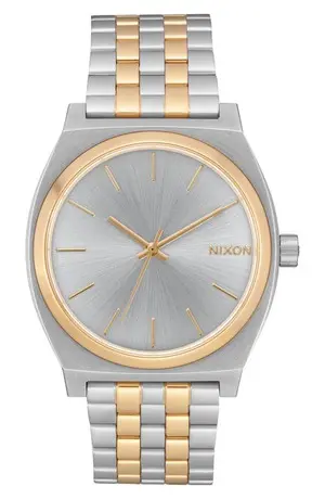 Nixon Nixon The Time Teller Bracelet Watch Silver/ Gold