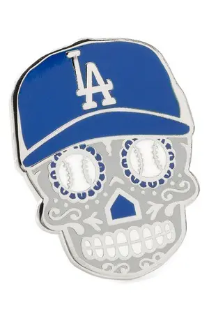 CUFFLINKS, INC. La Dodgers Sugar Skull Lapel Pin