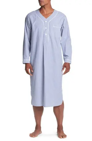 Majestic International Cotton Nightshirt - Navy