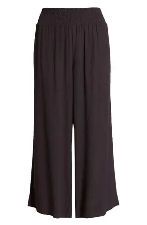 Tommy Bahama Caicos Crinkle Crop Pants - Black