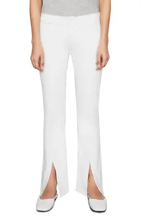 FRAME Cutoff Waist Slit Hem Mini Boot Jeans