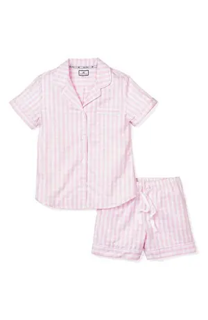 PETITE PLUME Gingham Short Pajamas - Pink