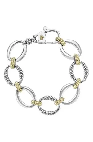 Lagos Link Two-tone Bracelet - Sterling Silver/gold