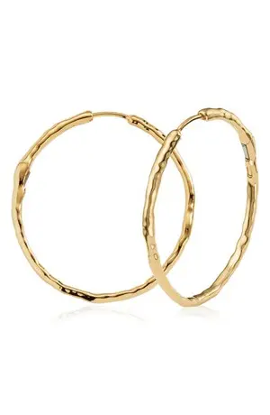 Monica Vinader Monica Vinader Siren Muse Large Hoop Earrings Yellow Gold