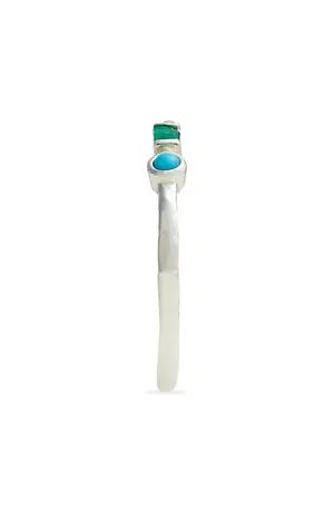Anzie Cleo Emerald & Turquoise Ring