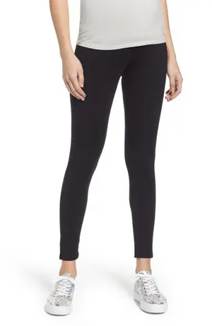 ANGEL MATERNITY 2-pack Belly Support Maternity 7/8 Leggings