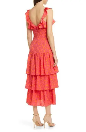 Likely Janie Floral Tiered Dress