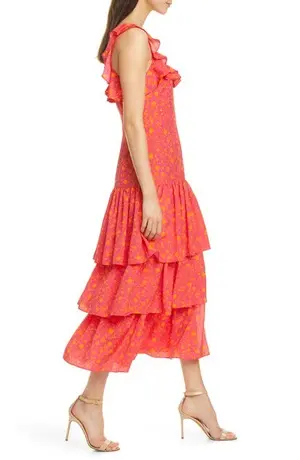 Likely Janie Floral Tiered Dress