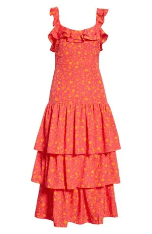 Likely Janie Floral Tiered Dress
