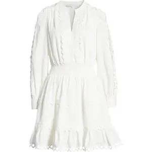 Endless Rose Lace Trimmed Dress - White