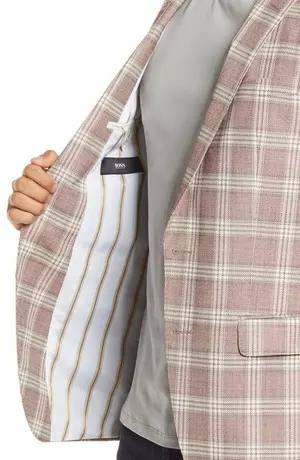 BOSS Hartlay Plaid Wool Sport Coat