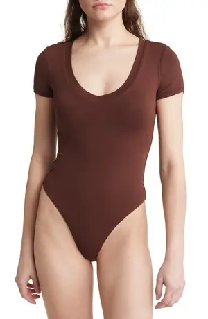 Naked Wardrobe The Nw V-neck Bodysuit