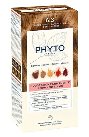 PHYTO Color Permanent Hair Color - 6.3 Dark Golden Blonde