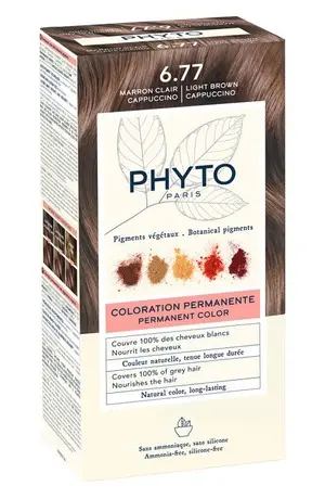 PHYTO Color Permanent Hair Color - 6.77 Light Brown Capuccino