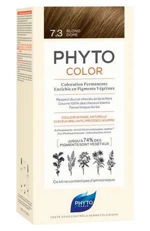 PHYTO Color Permanent Hair Color 7.3 Golden Blond