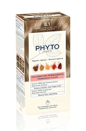 PHYTO Color Permanent Hair Color - 8.1 Light Ash Blonde