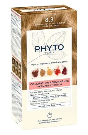 PHYTO Color Permanent Hair Color 8.3 Light Golden Blonde
